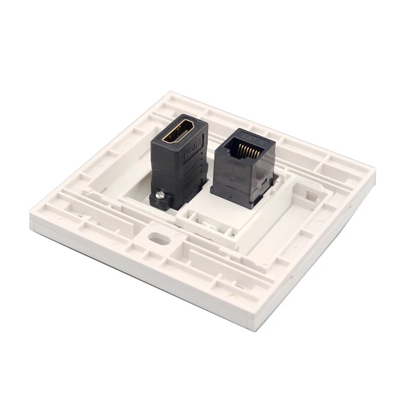 UKITSON HDMI+RJ45 белый сетевой удлинитель 86 Straight HDMI