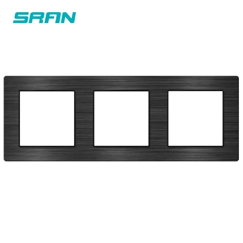 SRAN F9 серия черные розетки и выключатели 224mm