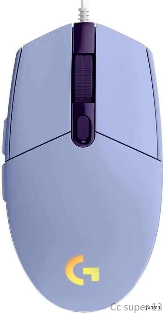 Мышь Logitech G102 LightSync, подсветка, 8000 DPI, сиреневая