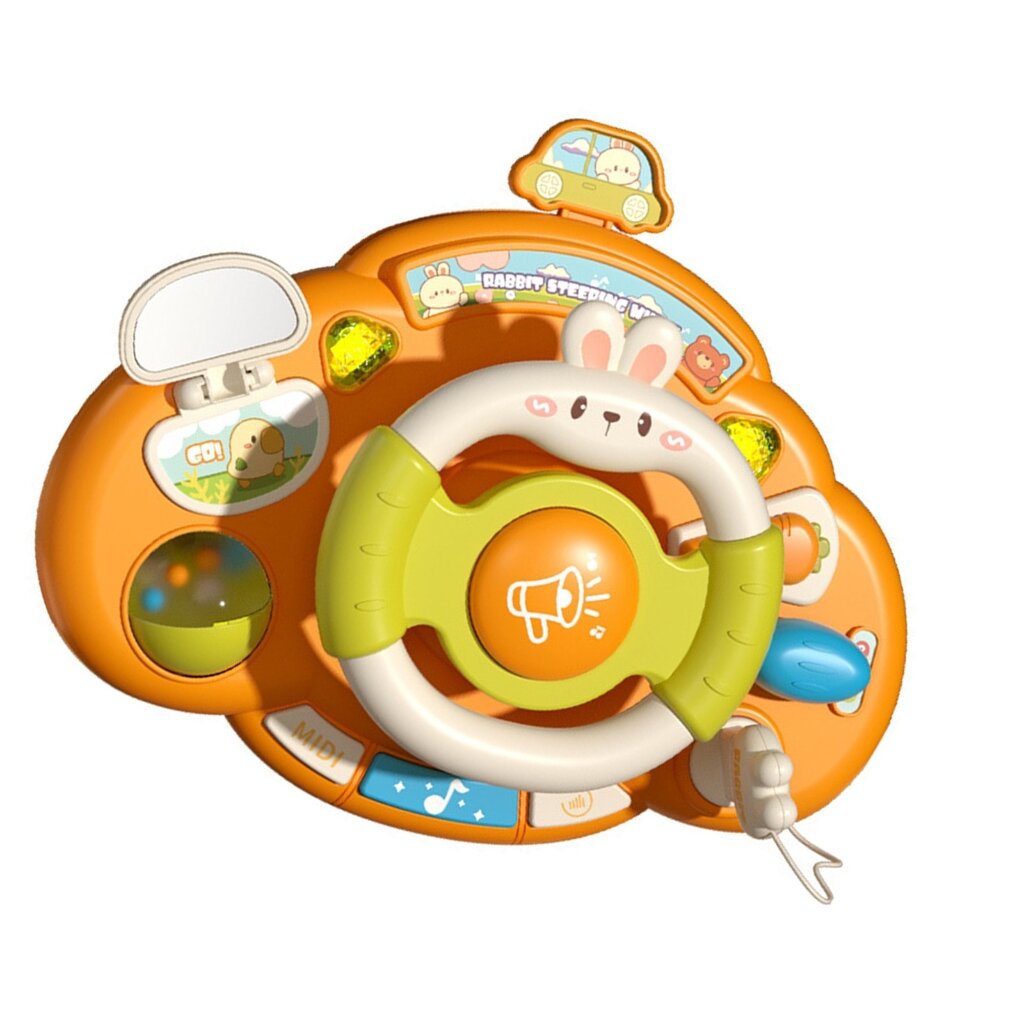 Интерактивный руль для детей с реалистичными звуками и световыми эффектами