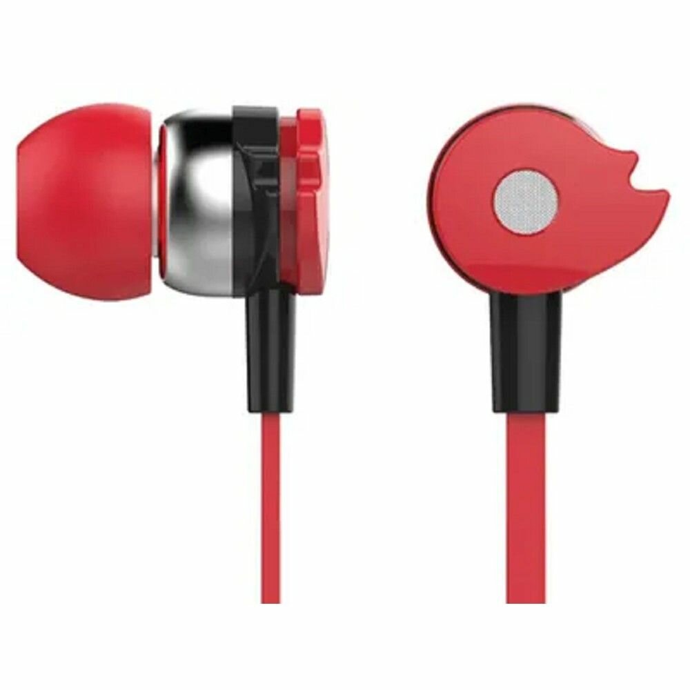 Oklick Наушники и микрофоны HS - S - 210 1.2м красный проводные 374400