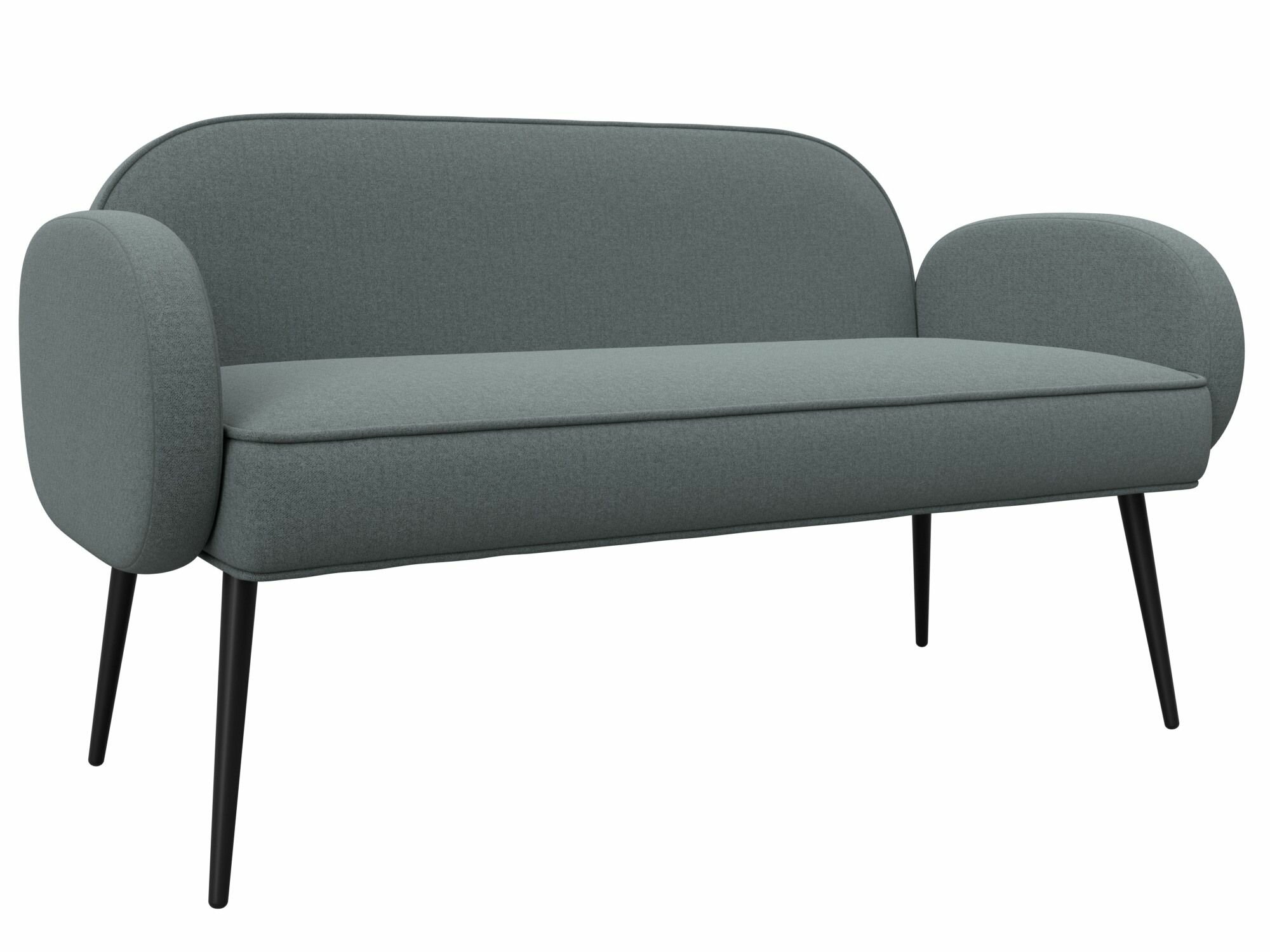 Диван прямой Рэйвен, серый, Рогожка, 112x60x73, Хит Диванов