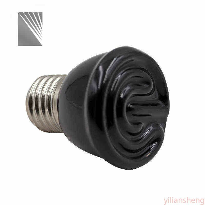 Керамическая лампа для обогрева 50 Вт 220В, инфракрасная лампа для курятника и брудера yiliansheng