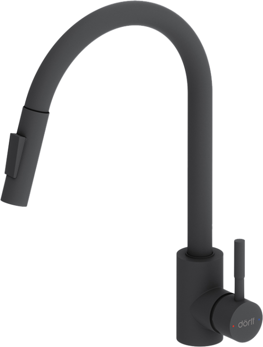 Смеситель для кухни Dorff Logic D3007522 черный