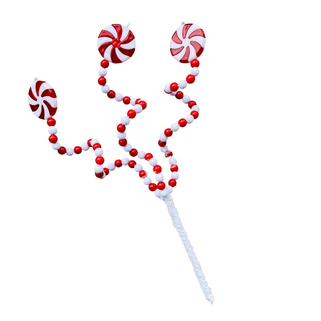 Украшение из Искусственных Стеблей Конфетных Веточек для Украшения Центральных частей Праздничного стола