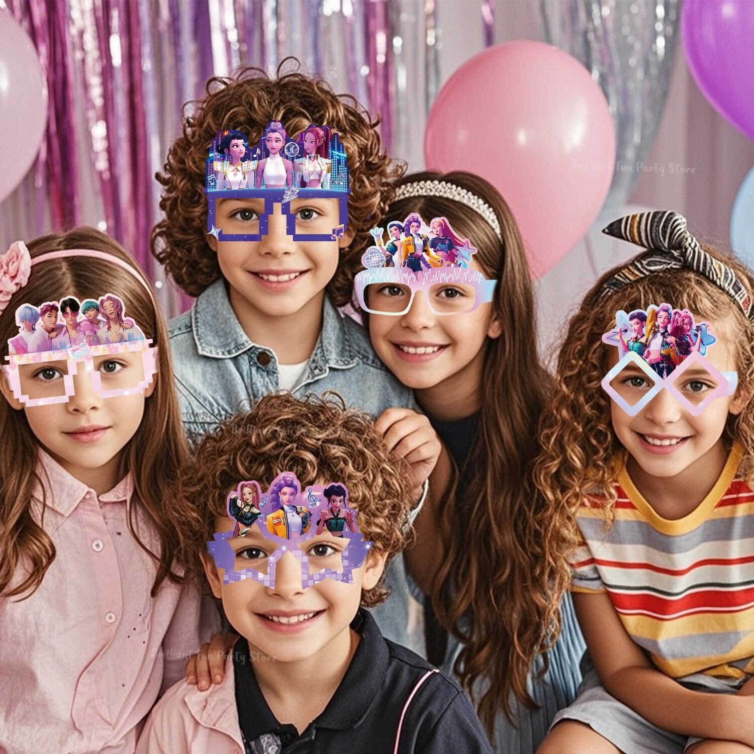 Набор 12 шт. карнавальных масок-очков Охотники на демонов , аксессуары для косплея, фото-вечеринки, детский день рождения, украшение праздника