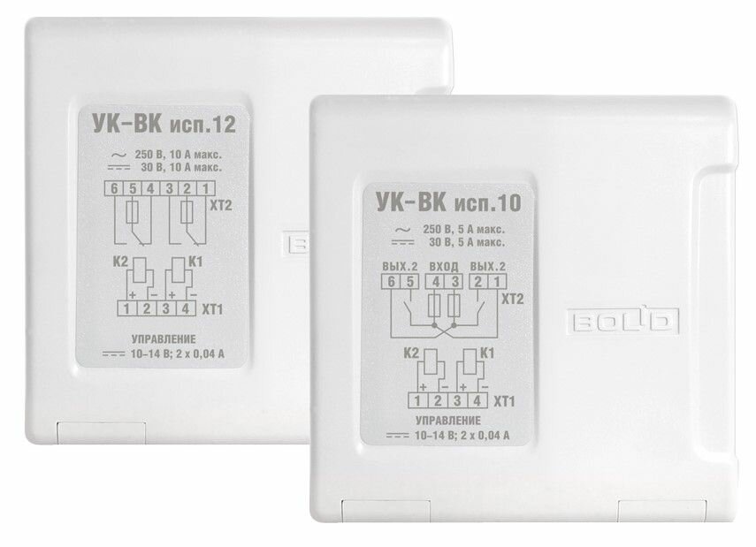 Болид УК-ВК (исп.10) Релейный усилитель на два канала с креплением на DIN рейку