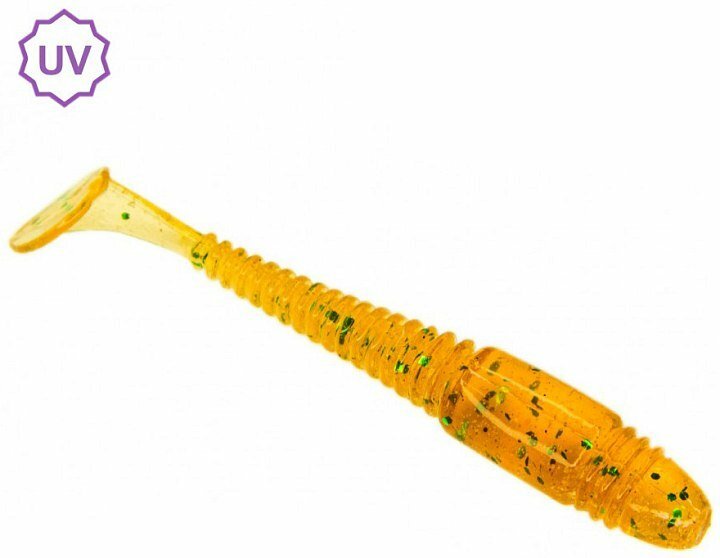 Приманка ESOX Tiga 2 дюйма, 53 мм, цвет FK007 Green Amber, упаковка 10 шт