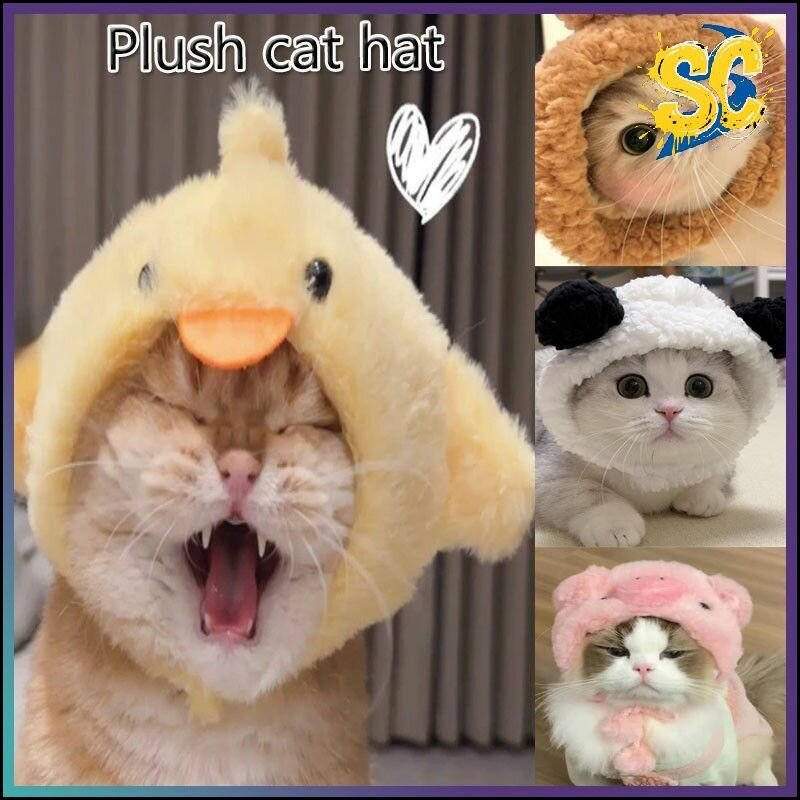 Милая кошачья шапочка для головного убора щенка