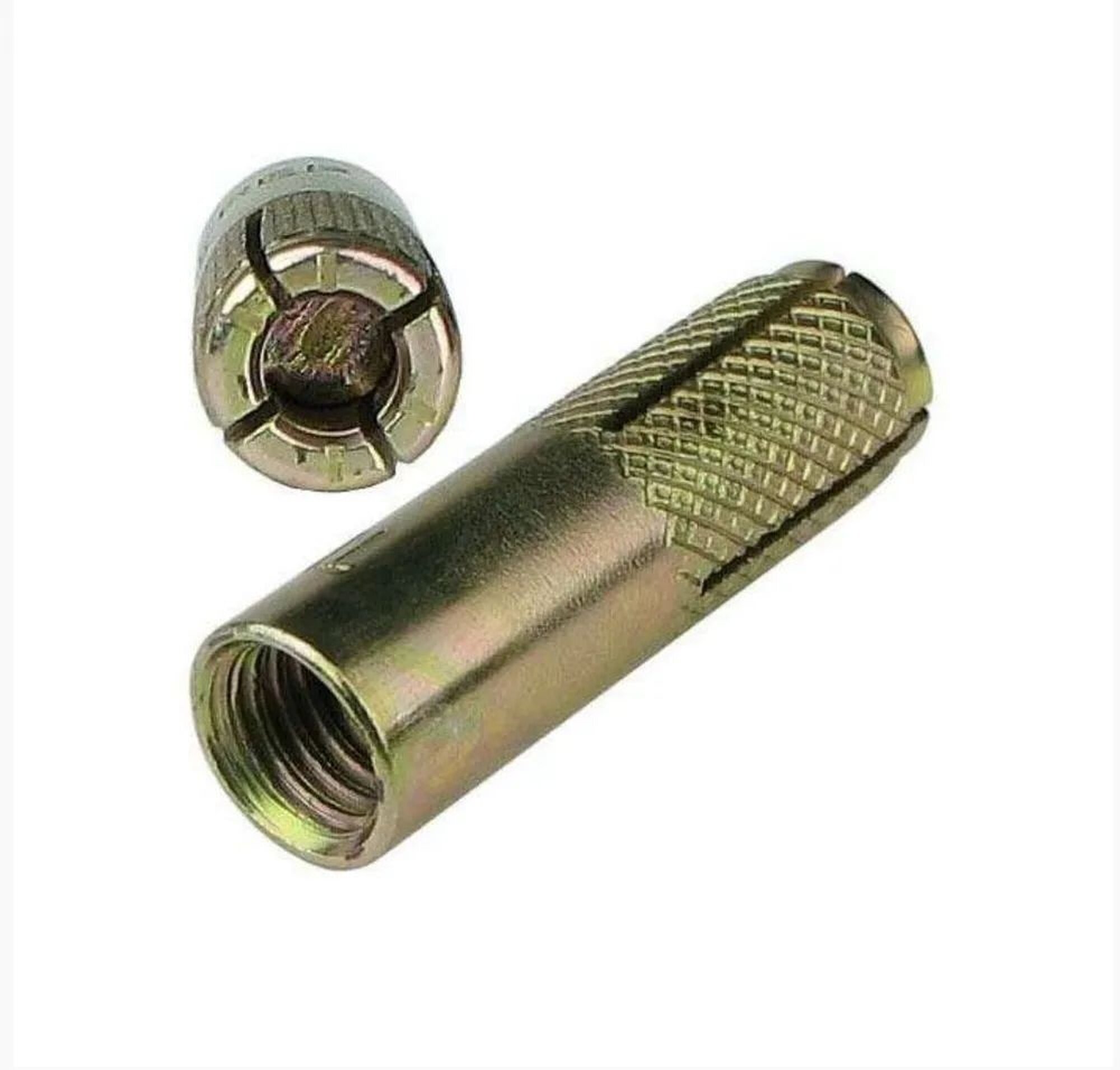 Анкер Шпунтик М16 забивной, сталь, оцинкованное покрытие, 10шт