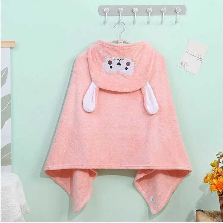 Полотенце банное, Корал-флис, 70x140 см, розовый, 1 шт.