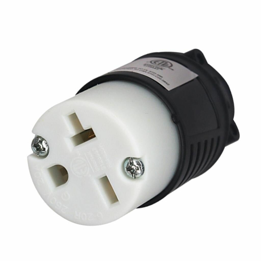 Комплект вилка-розетка, Разъемная вилка питания американского стандарта NEMA6 20PR в сборе-розетка