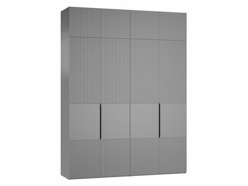 Шкаф распашной для одежды "Тайлер 4" 180х240х50 Серый графит / Графит