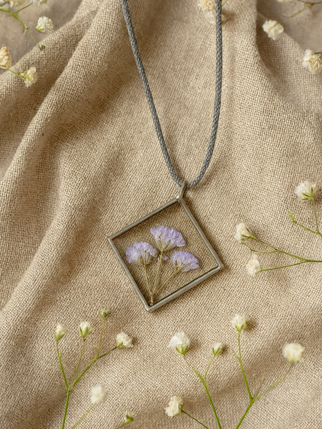 Подвеска forget-me-not, стекло