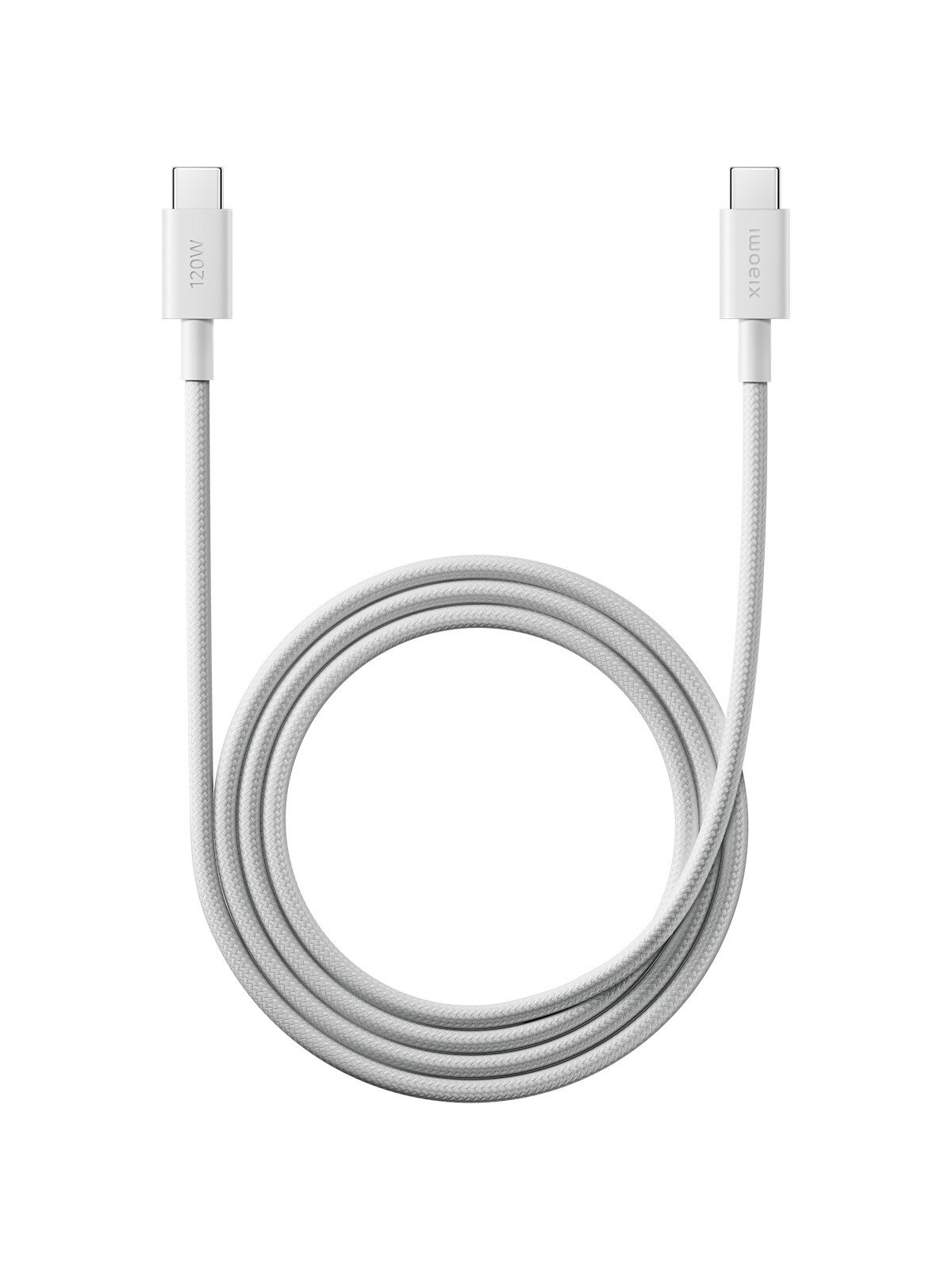 Кабель зарядный Xiaomi 6A Braided USB-C to USB-C Cable (1m), 100 см, белый