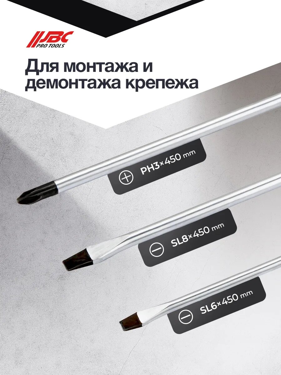 Набор отверток 3 предмета