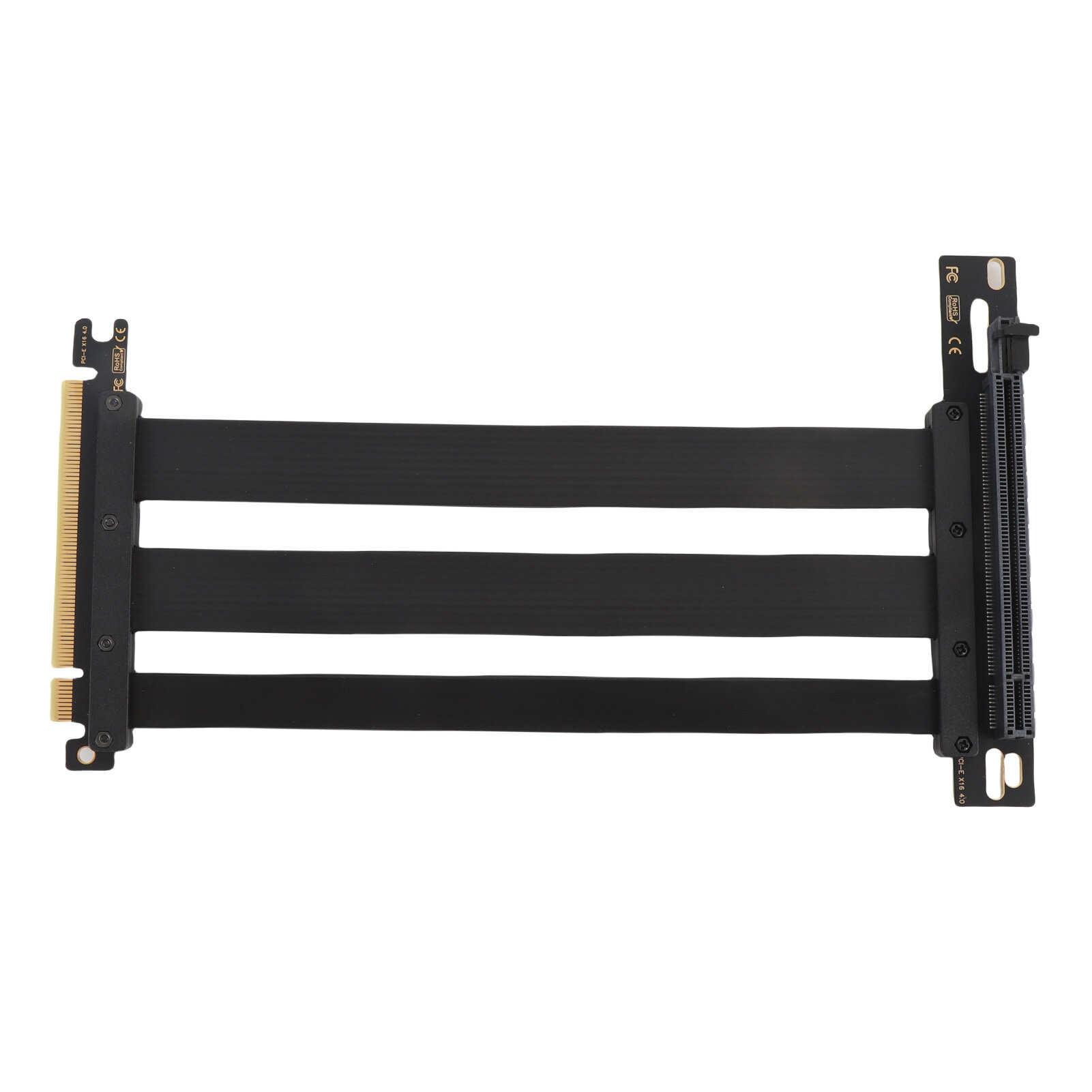 PCI E 4,0 x16 Высокоскоростная удлинительная карта порта графического процессора Extender Riser Cable 90 градусов Адаптер Black 3.9in