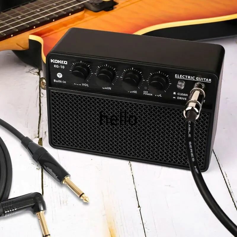 Портативный гитарный усилитель 10Вт с Bluetooth и USB-C зарядкой