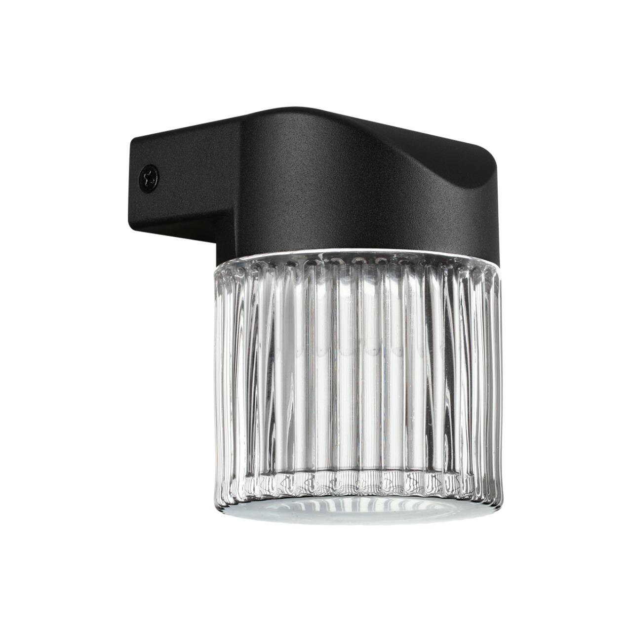Светильник ландшафтный черный металл/стекло Novotech ESTIMA 359291 IP65 LED 7W 4000К 175-265V