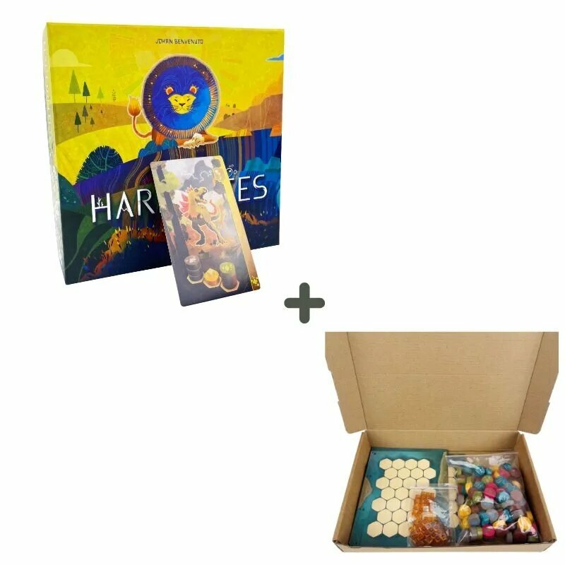 Настольная игра HAMONIES - победитель премии SDJ: набор с базой, дополнением и протекторами для карт