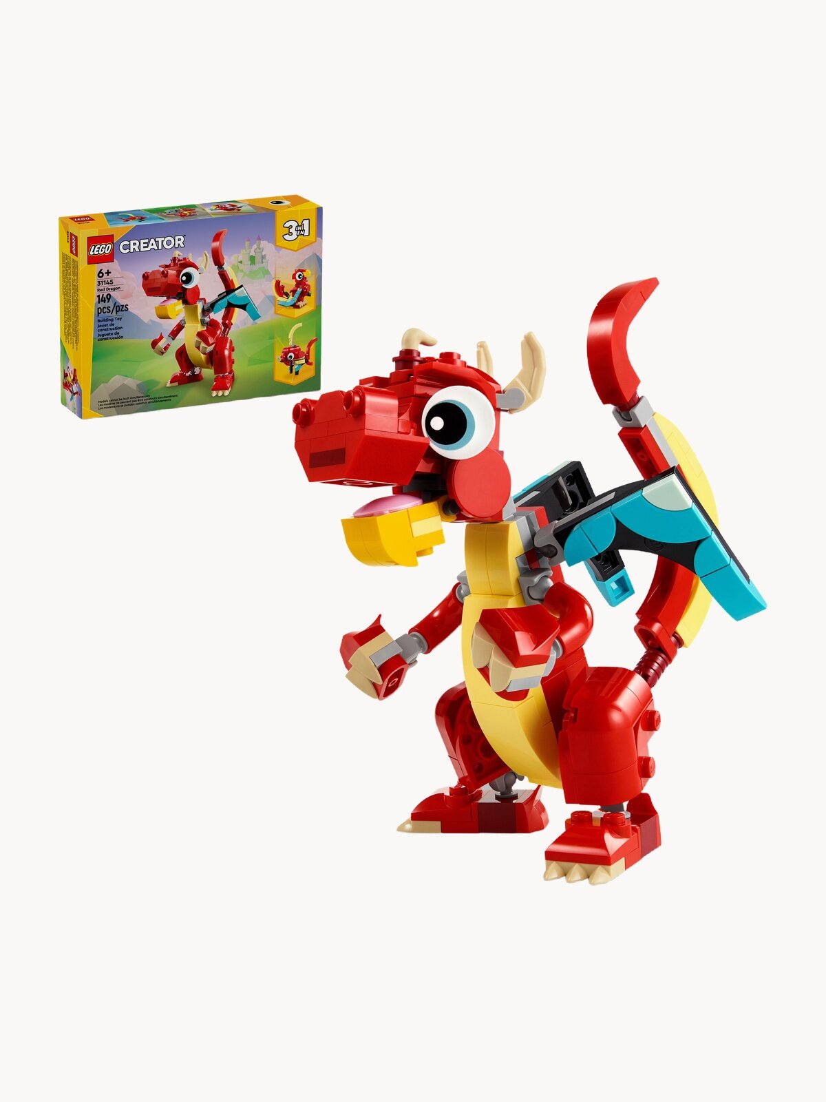 Конструктор LEGO Creator 31145 Красный дракон 3 в 1, 149 дет.