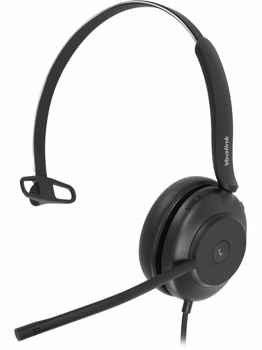 Гарнитура проводная Yealink UH37 Mono UC черный