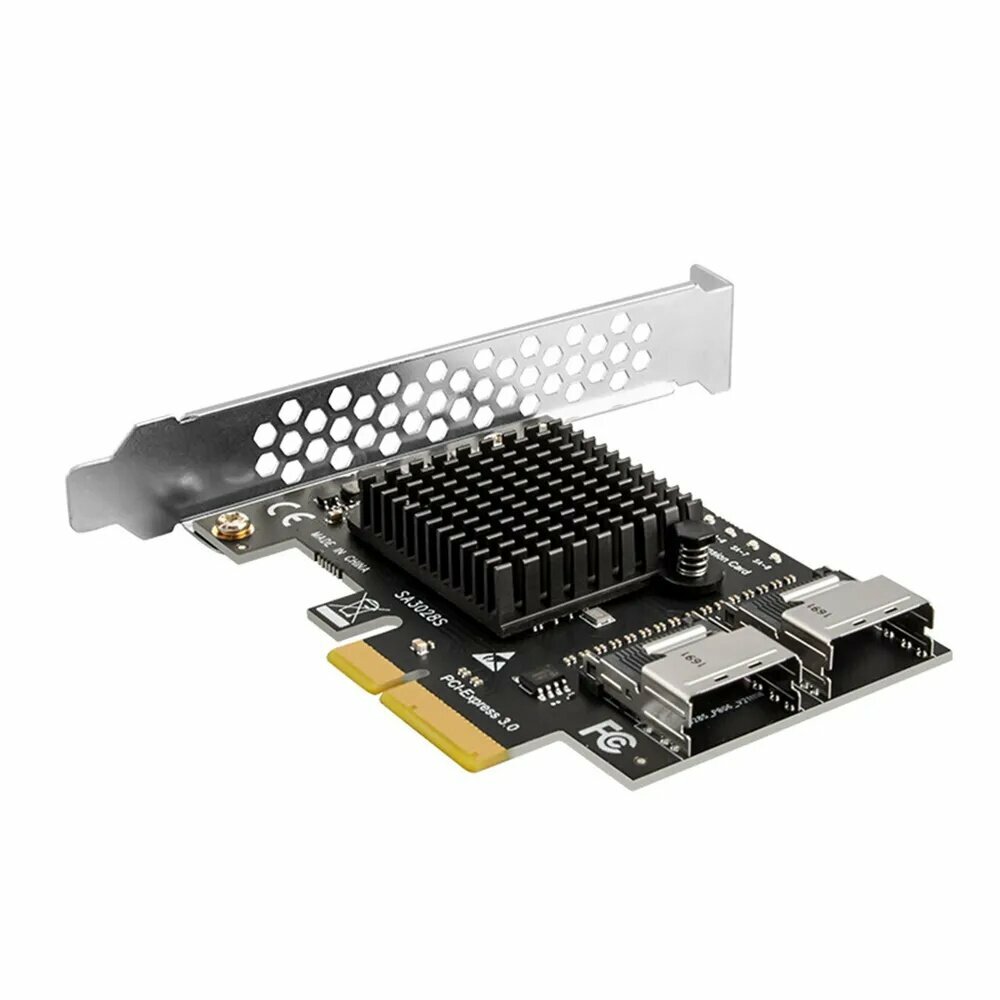 PCI-E to SFF-8087 Адаптер 8 портов PCIE Mini SAS / SATA 3.0 Card Card Expansion Card 6 ГБ HDD SSD Converter