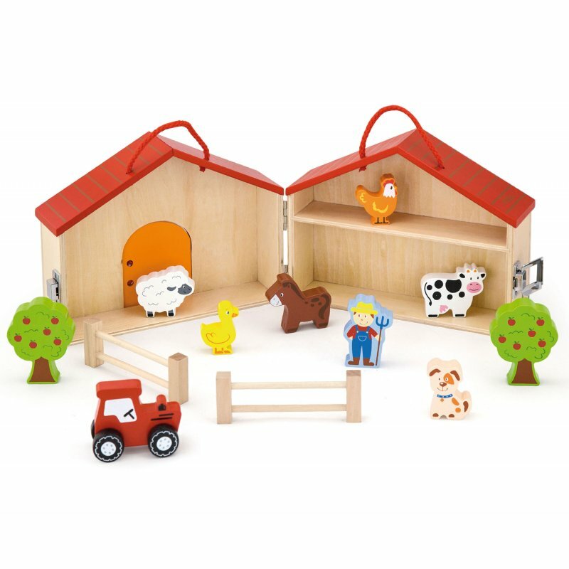 VIGA Домик с фигурками животных в коробке 51618 с 3 лет