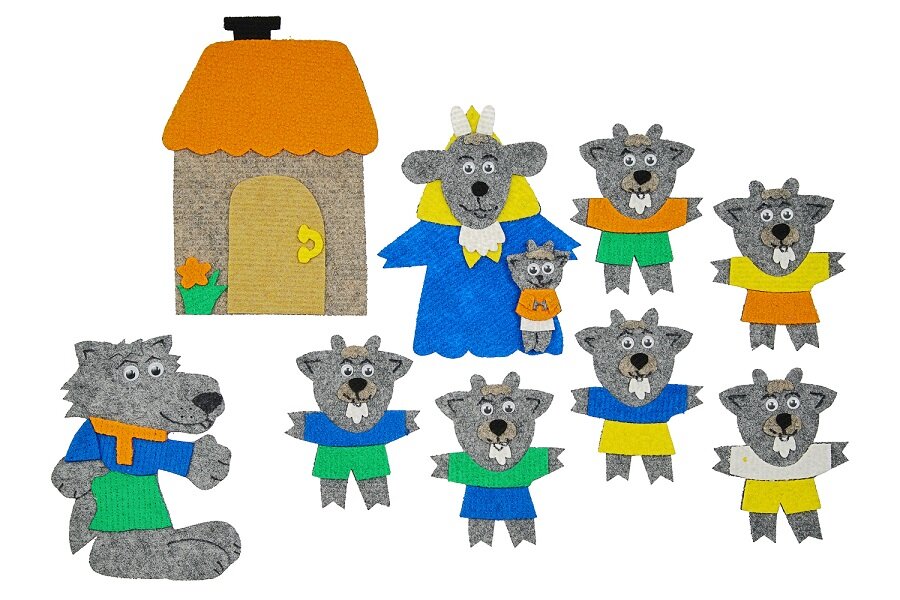 Lip-Lip Волк и 7 козлят с игровым полем LIP1025 с 2 лет