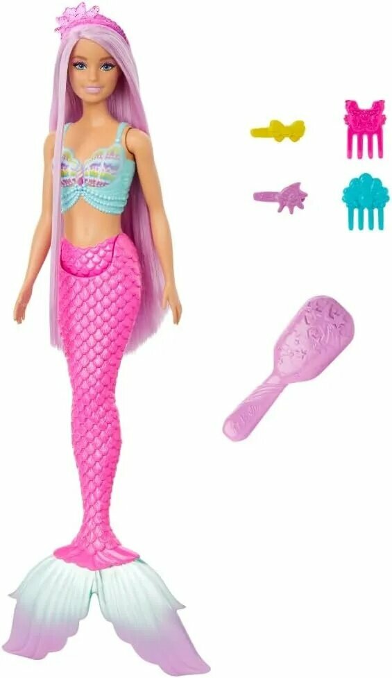 Кукла Barbie Великолепная русалка с длинными волосами HRR00
