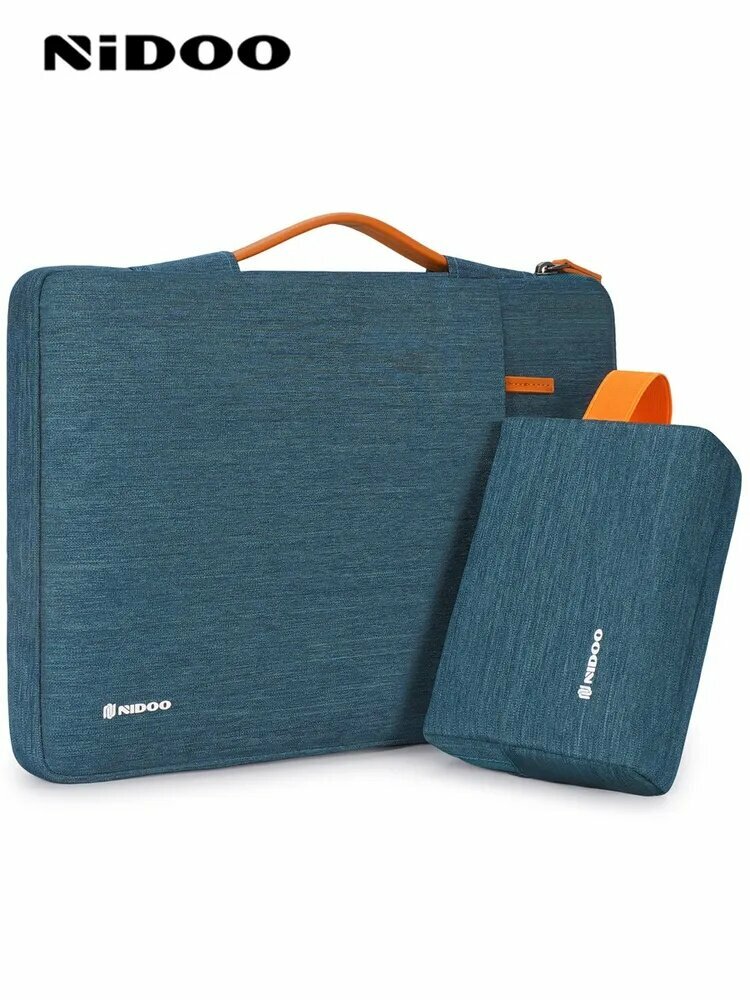 NIDOO Сумка для ноутбука 17.3 дюймов и сумочка для проводов, Чехол для, под ноутбук 17.3" HP Gaming Pavilion 17,17.3" Lenovo Legion 5, Компьютер защищает ручку чемодана