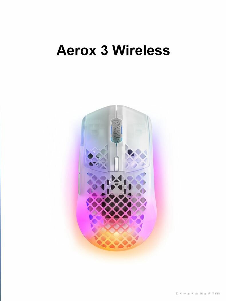 SteelSeries Игровая мышь беспроводная Aerox 3 Wireless , белый