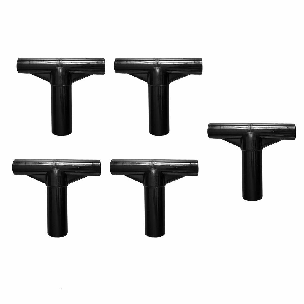 Крышки для стоек батута T-образные 5 шт, Черный