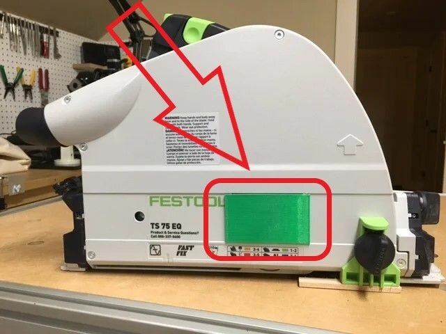 Накладка от пыли на пилу Festool ts 75