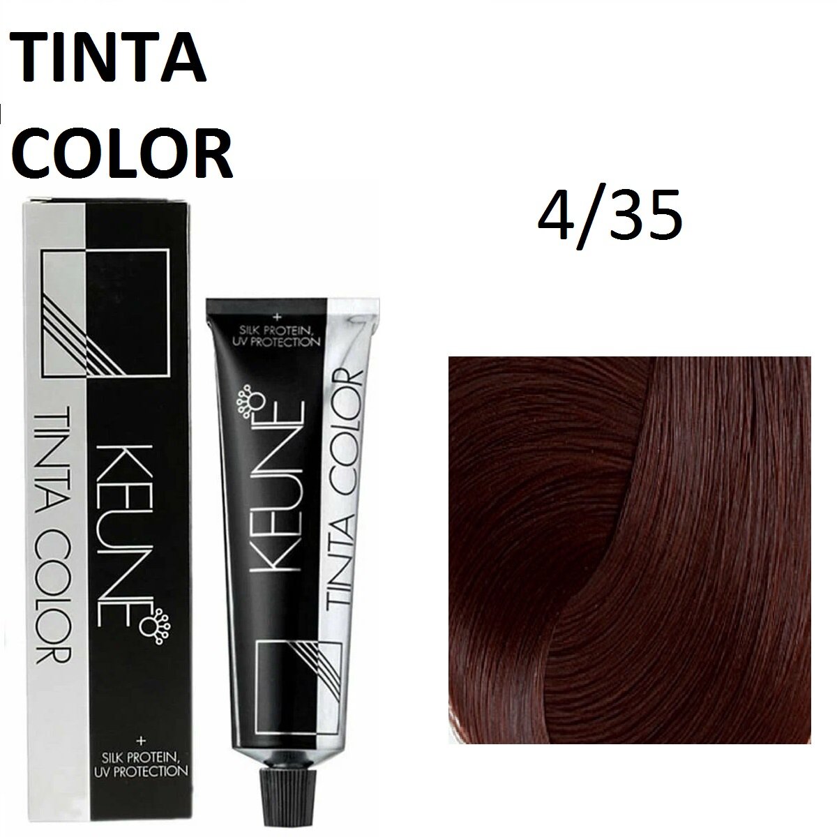 Keune Tinta Color 4.35 стойкая краска для волос, Средний шатен шоколадный 60 мл