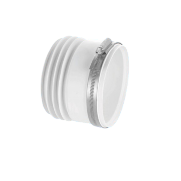 Фановая труба прямая McAlpine 88 мм с металлическим хомутом (MRWC-MAC1-BTW)