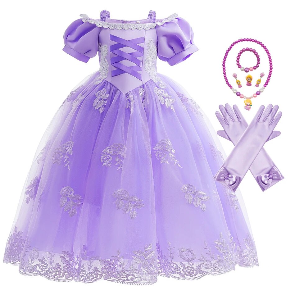 Костюм Рапунцель оllobebe 5-6T (Tag 130), Purple Rapunzel K