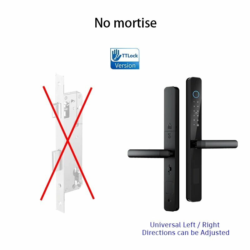 Водонепроницаемый умный электронный замок TTLock для наружных ворот с отпечатком пальца, Bluetooth, приложением, RFID и кодом, без ключа, для стеклянных и алюминиевых раздвижных дверей