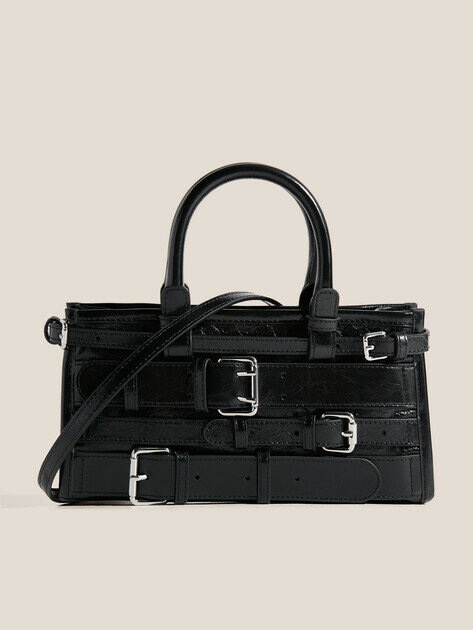 Сумка TENDANCE, фактура гладкая, черный