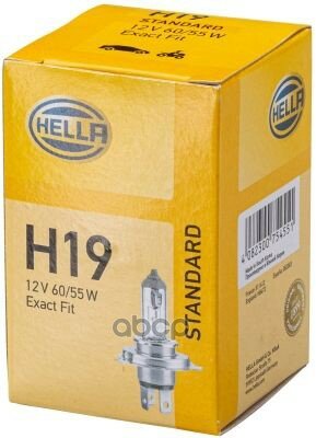 Лампа накаливания, H19 12V 60/55W HELLA арт. 8GJ235698-101