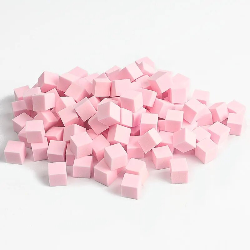 Набор губок для маникюра 100/101 шт. pink 100pcs in bag
