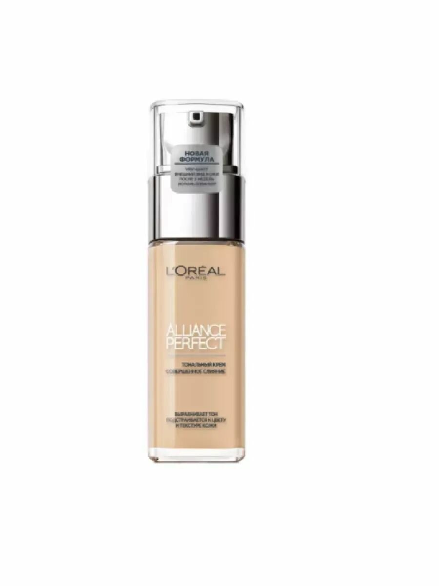 Тональный крем L'Oreal Alliance Perfect, тон 4N бежевый, с гиалуроновой кислотой