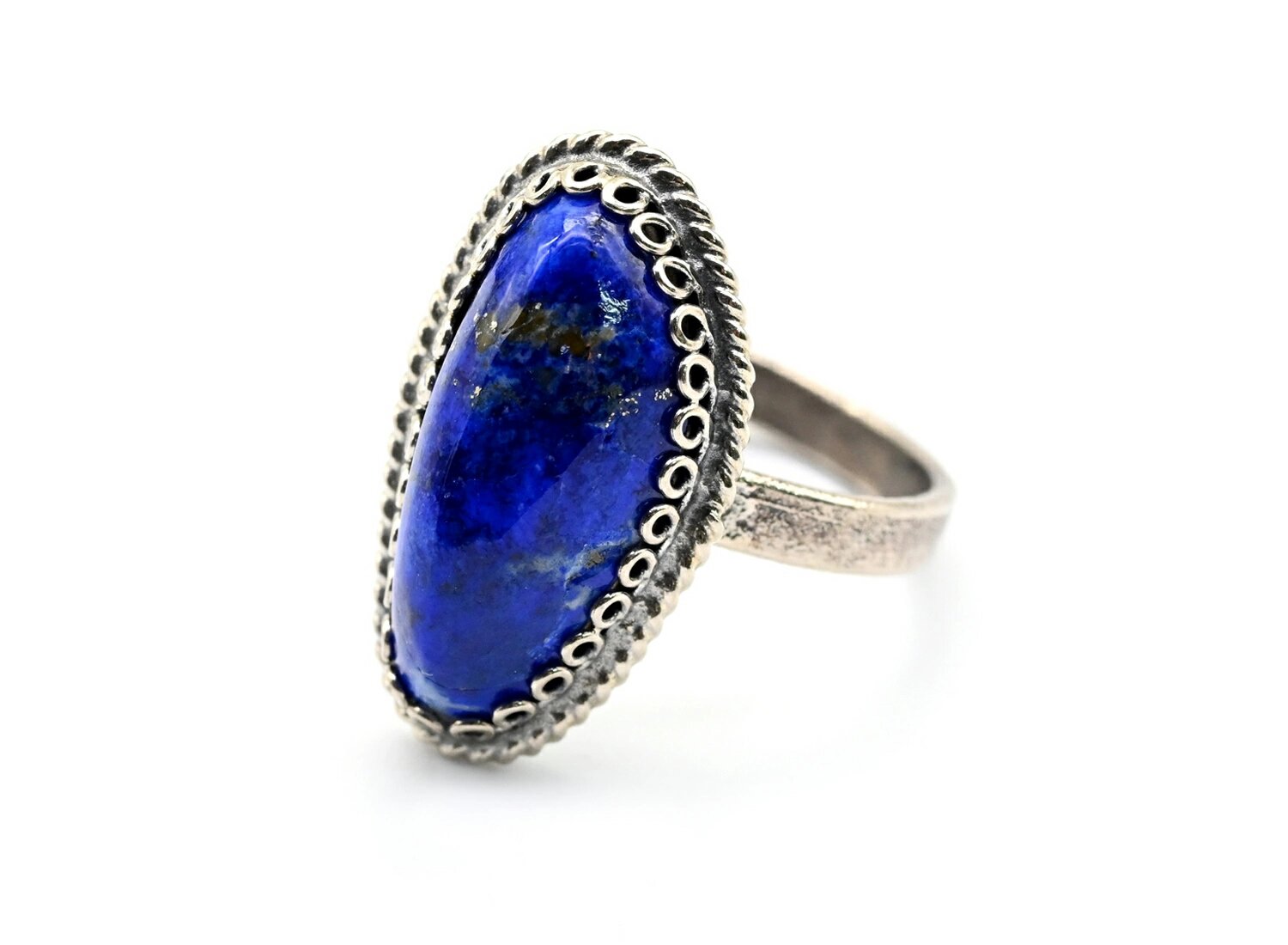 Кольцо, лазурит