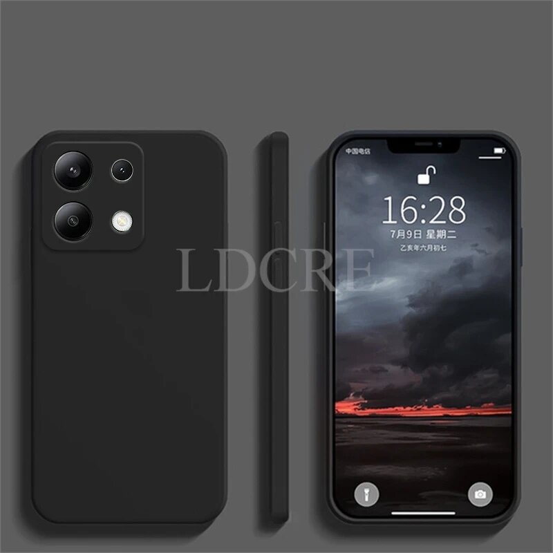 Чехол для Xiaomi Redmi Note 13 Pro Black, силикон