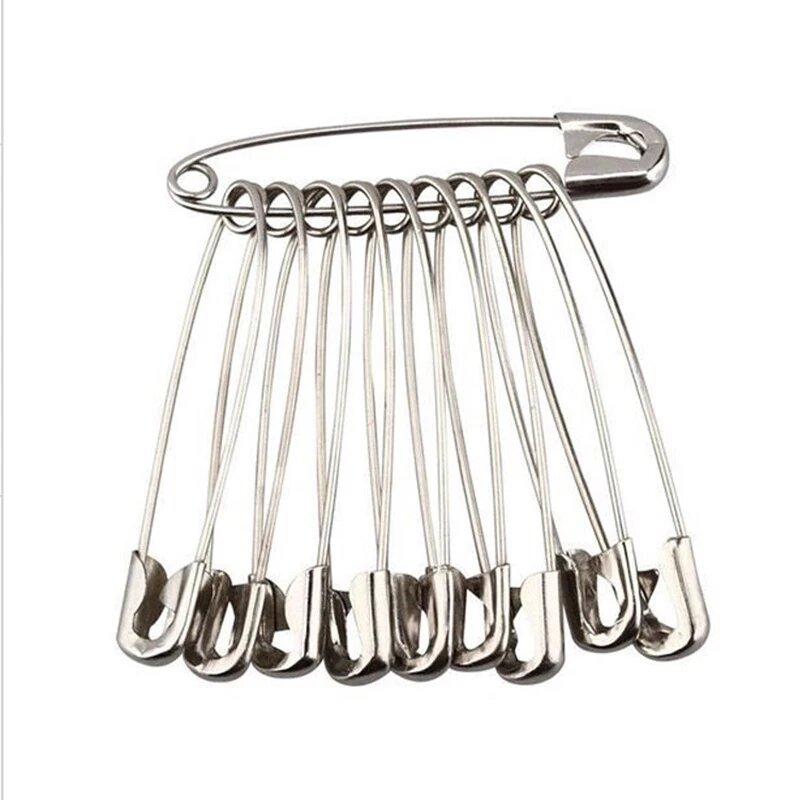 Серебряные булавки из сплава, 100 шт. 38mm length, silver 100pcs