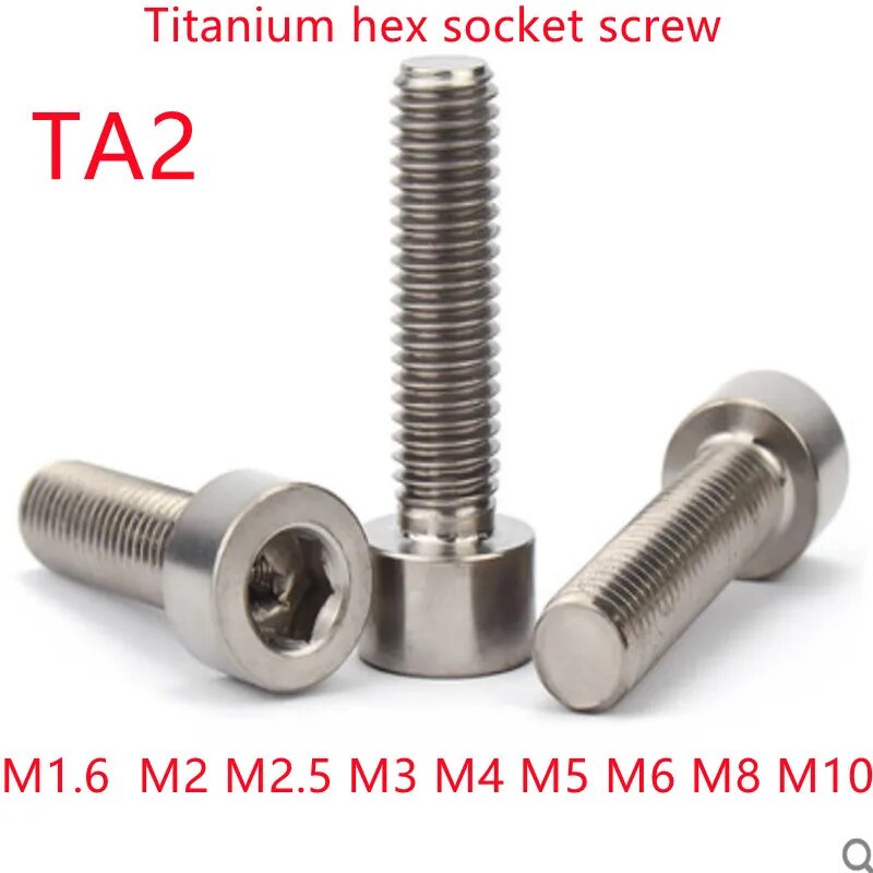 Болты из чистого титана TA2 М3-М12 6-70мм M3 10pcs, 15mm