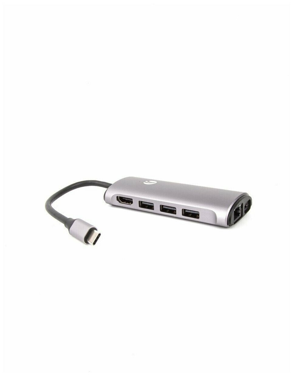 Кабель-адаптер USB3.1 Type-CM--)HDMI 4K*60Hz +3usb3.0+rj45+tf+sd+pd charging Vcom (cu463) CU463