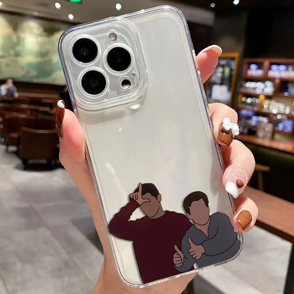 Прозрачный чехол для телефона HOT Friends TV SHOW для iPhone Apple 16 15 14 12 PTTM09, IPHONE16PRO