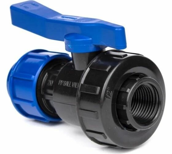 Кран шаровый ПНД D 40 х 1 1/4 ВР