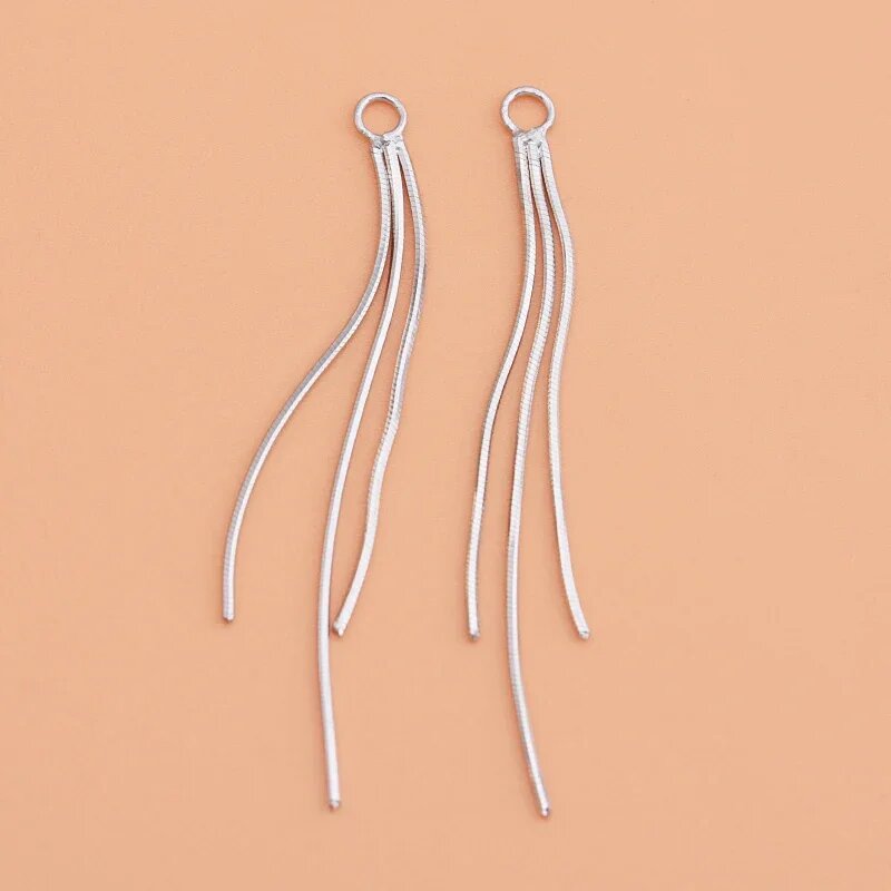 Серьги из серебра 925 пробы, Platinum